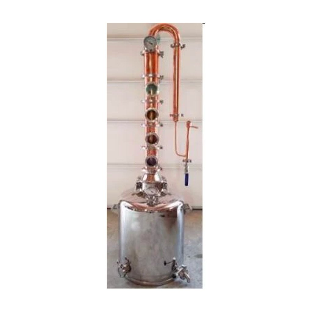 8 Gallon/30 Liter Stainless Steel Still With 3" Copper Dephlegmator Co ...
